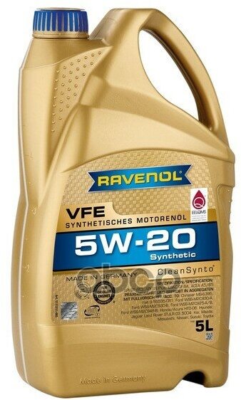 SAE 5W-20 5L VFE NEW моторное масло Ravenol арт. 4014835846067
