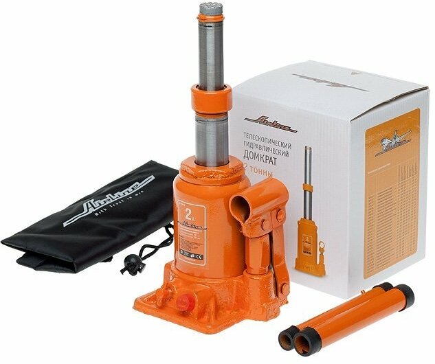 Домкрат телескопич. 2т в сумке (MIN - 161 мм MAX - 387 мм) AIRLINE AJ-TB-02