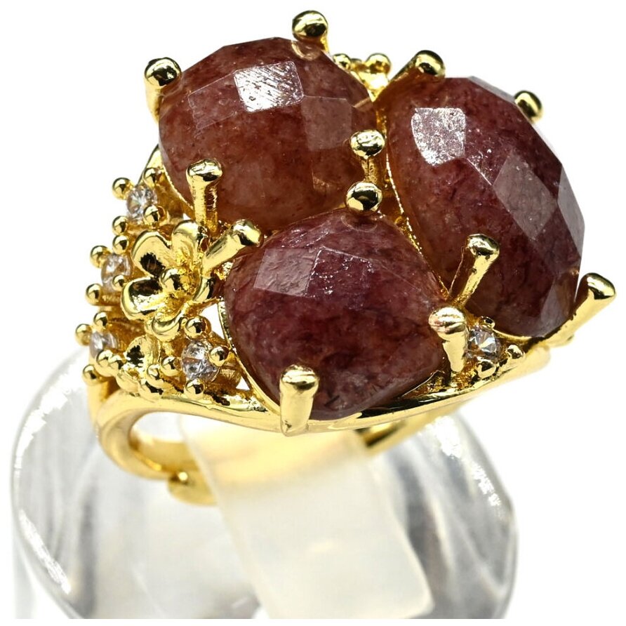 Кольцо, кварц, кварцит