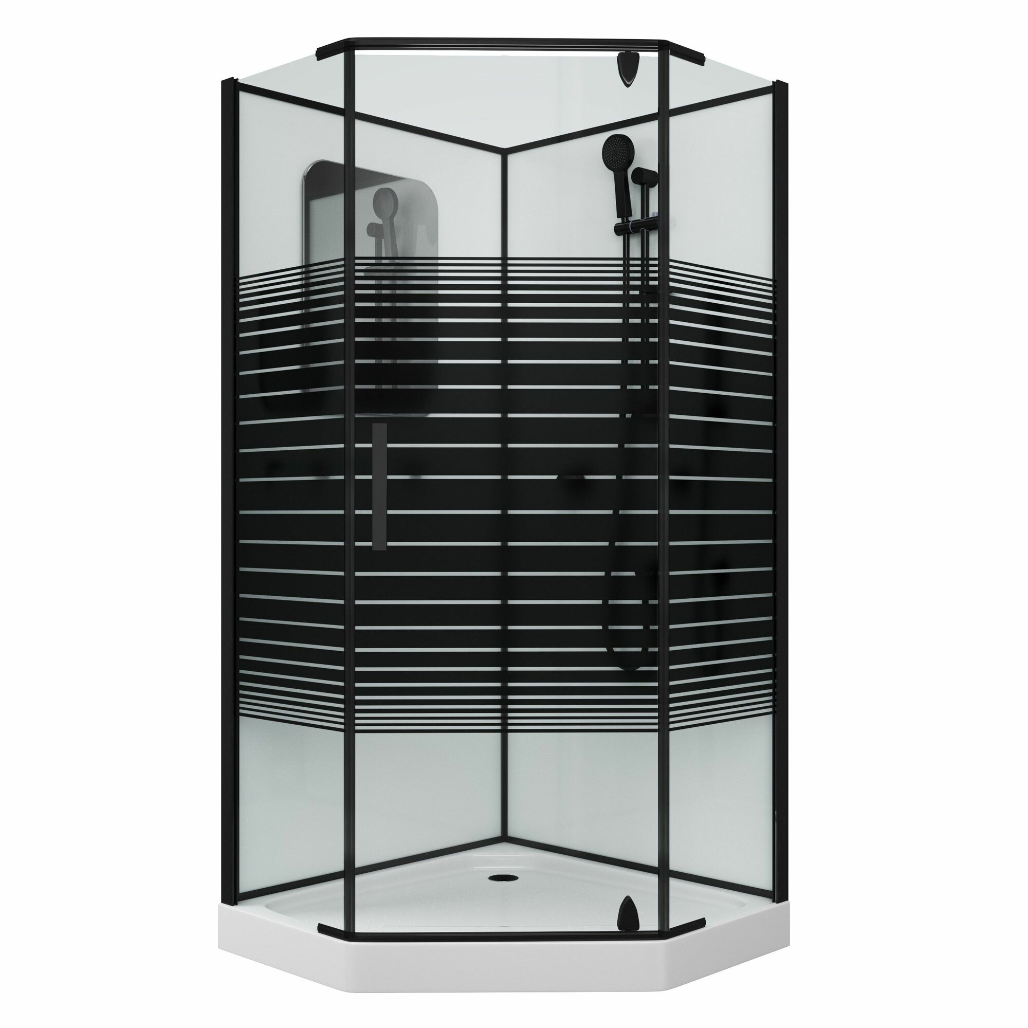 Душевая кабина Grossman Classic GR270D (100х100х205) дверь распашная,4 места