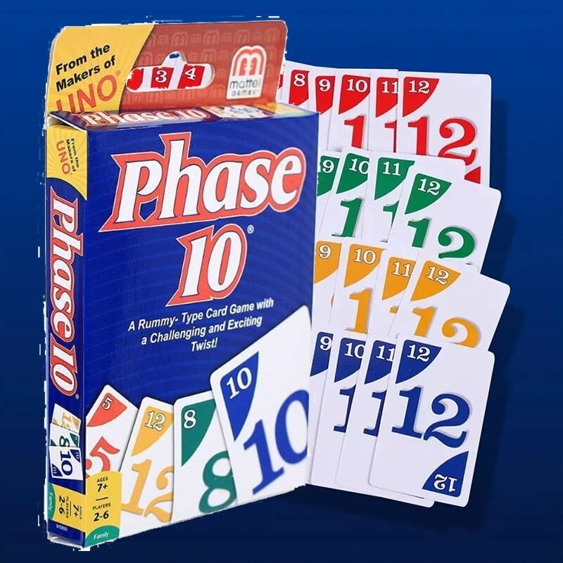 Настольная карточная игра phase 10 Новая версия игры для всей семьи