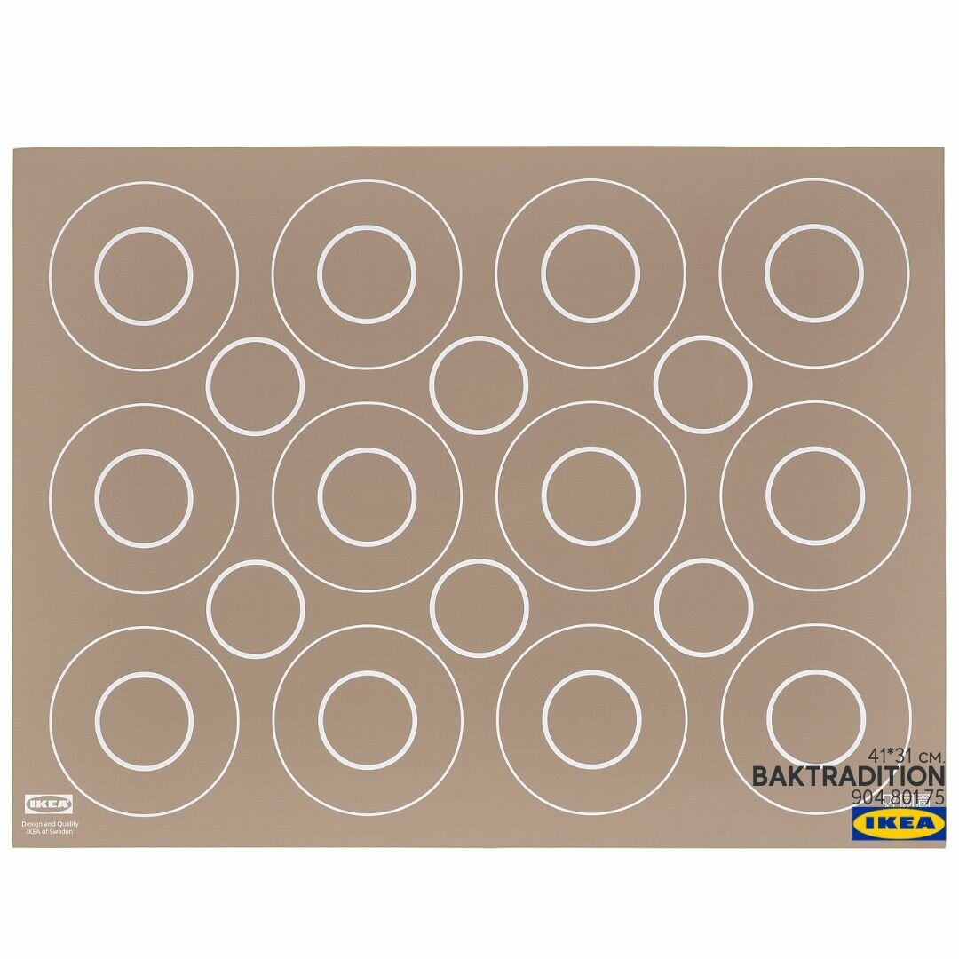 Коврик для выпечки BAKTRADITION 41*31 см. Силикон. С разметкой.