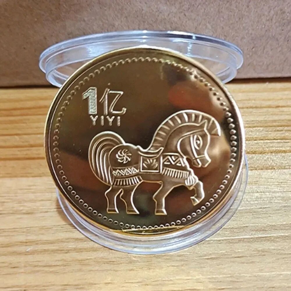 Коллекционная позолоченная монета 12 знаков зодиака G