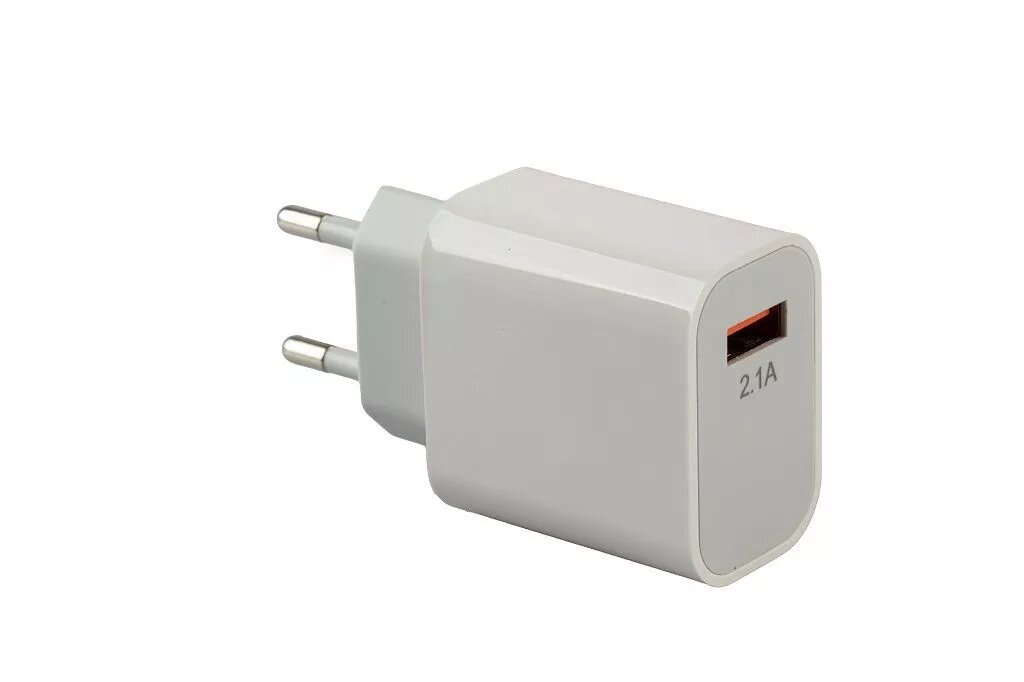 Зарядное устройство адаптер 220В/2.1A, 1 выход USB (LECAR)
