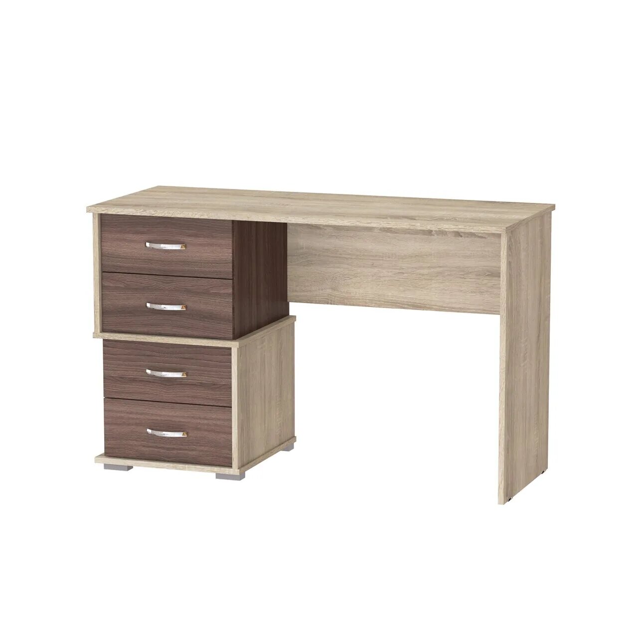 Стол письменный «Сити 2» роликовые направляющие, ЛДСП (Ясень шимо/Дуб сонома) 120х50х75