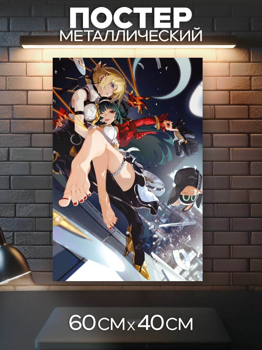 Постер на стену металл ZZZ - Эвелин Шевалье и Астра Яо