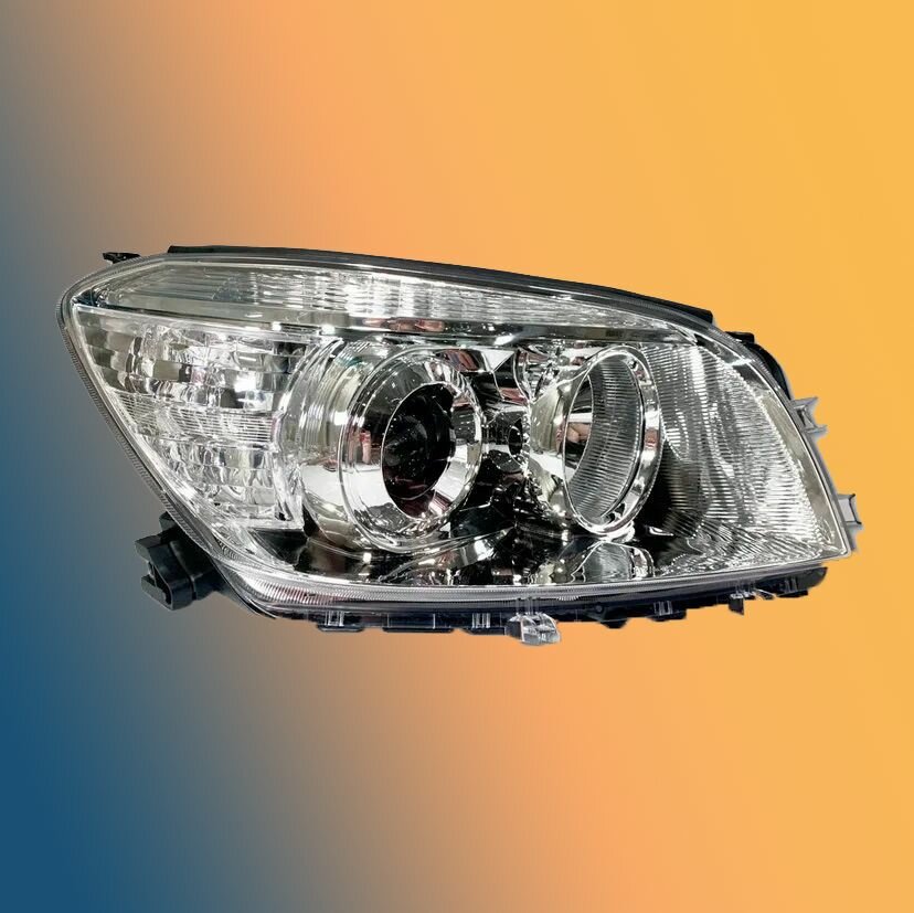 Правая фара для Toyota RAV4 (2005 - 2008 гг.), оснащенная электрокорректором, модель ST-212-11K5R