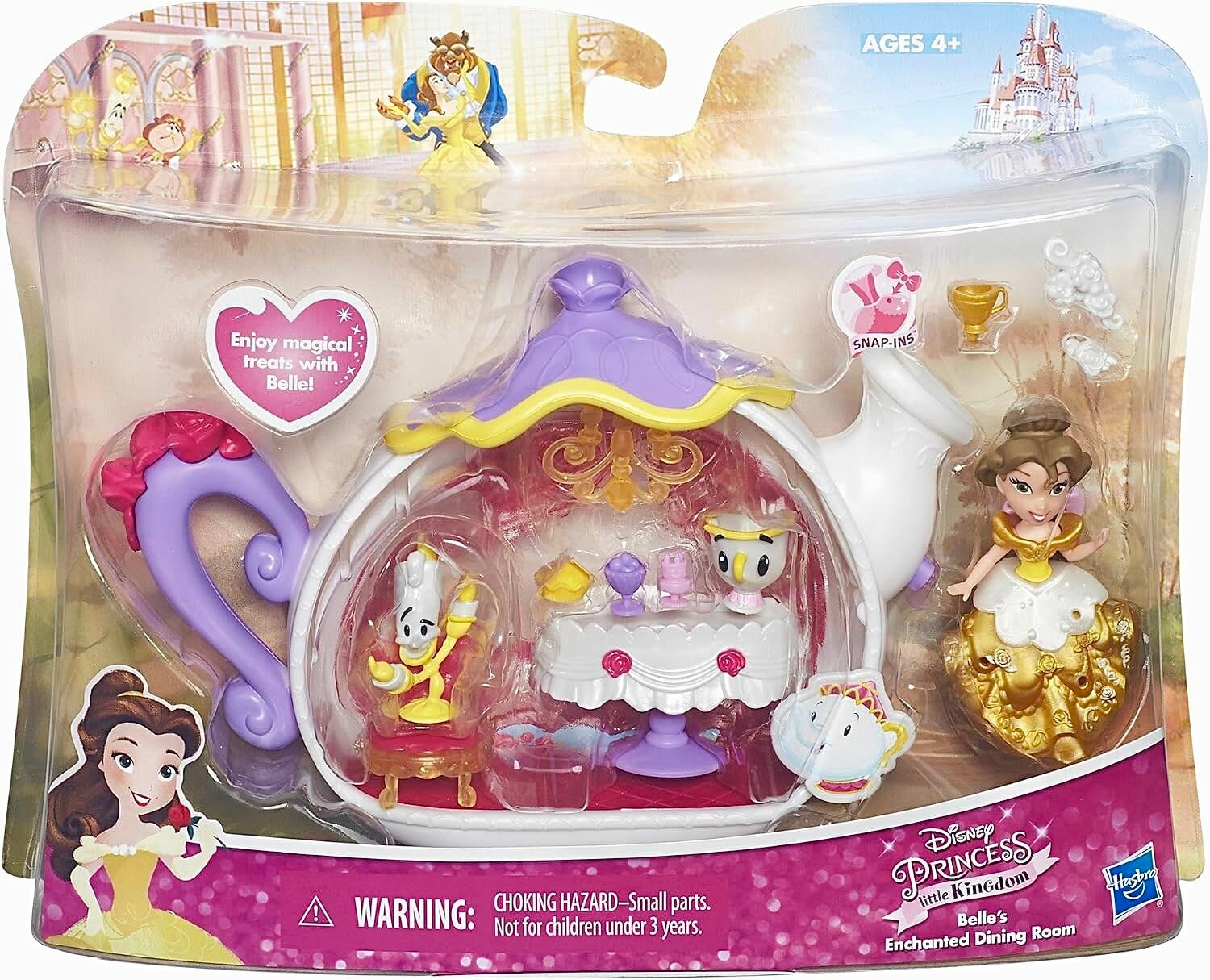 Принцесса Дисней / Disney Красавица и Чудовище, Маленькая кукла Бель с игровым набором, фигурки по видеоиграм