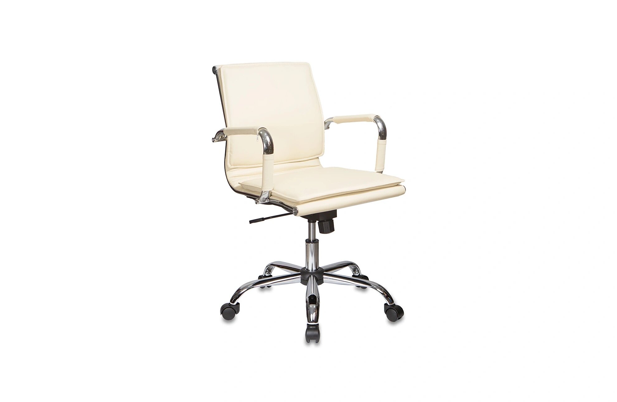Кресло руководителя Бюрократ Ch-993-Low, обивка: эко. кожа, цвет: слоновая кость (CH-993-LOW/IVORY)