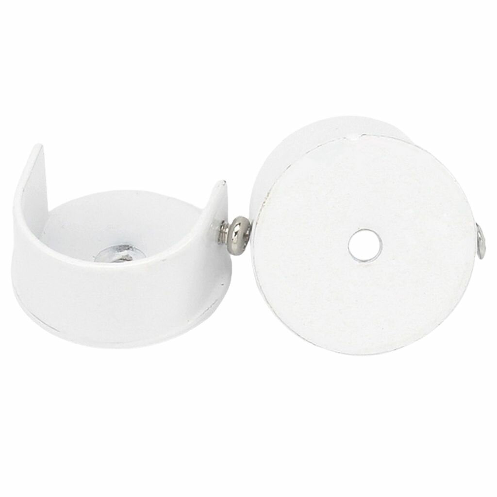 Два аксессуара для римского карниза диаметром 28 мм крепления карнизов - кронштейны цвета слоновой кости