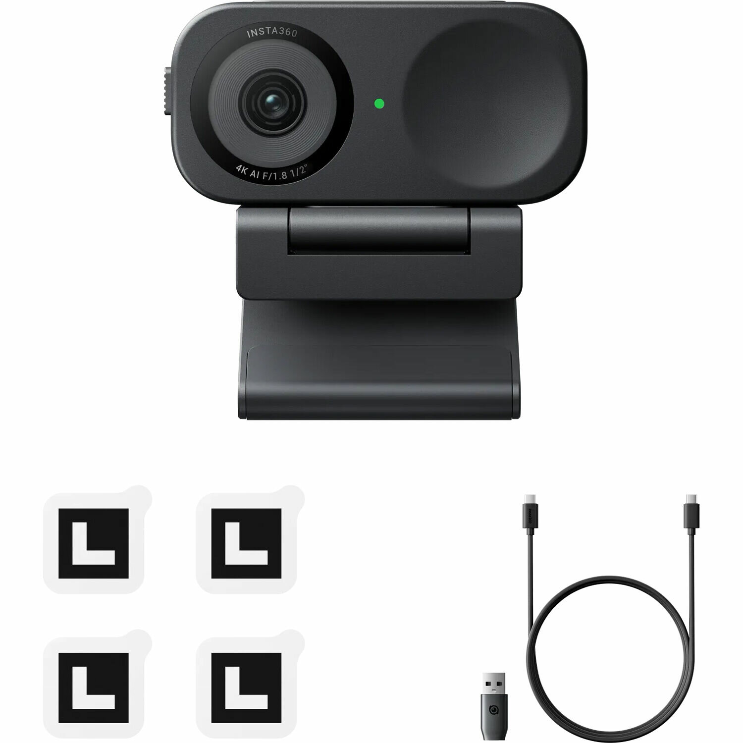 Insta360 Link 2C - 4K AI веб-камера для ПК/Mac, сенсор 1/2", для потоковой передачи, видеозвонков, игр