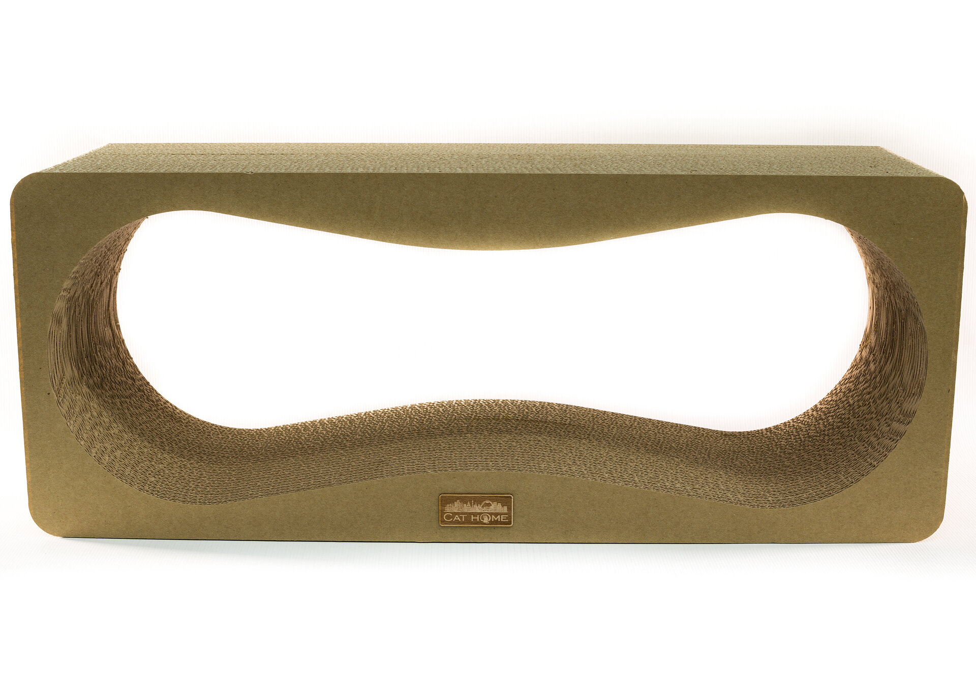 Лежанка-когтеточка "Cat Home Wave", XXL, высота 27см, ширина 22см, длина 69см