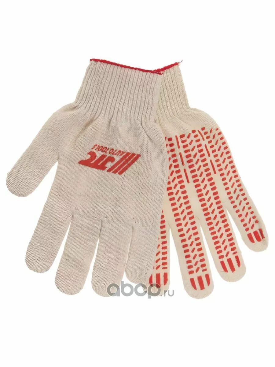 Перчатки хб с ПВХ напылением и Комплект из 10 шт