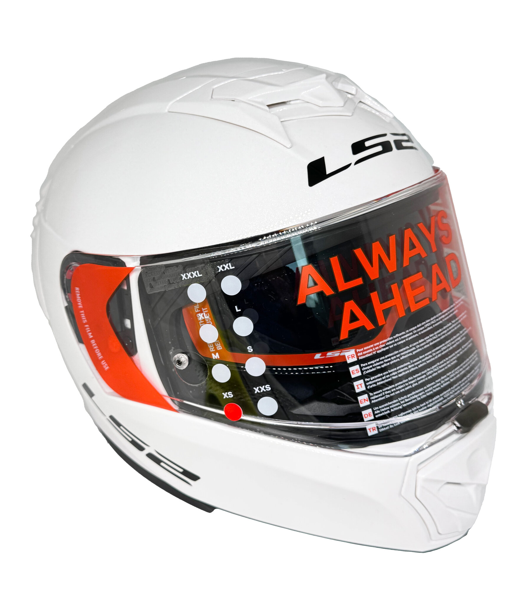 Мотошлем LS2 FF390 BREAKER EVO (белый глянцевый, XS)