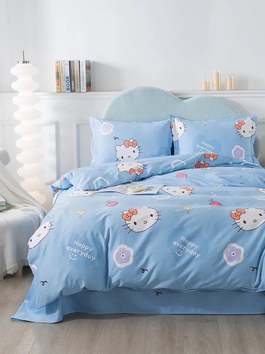 Постельное белье 1.5 спальное фланель хлопковая Flannel