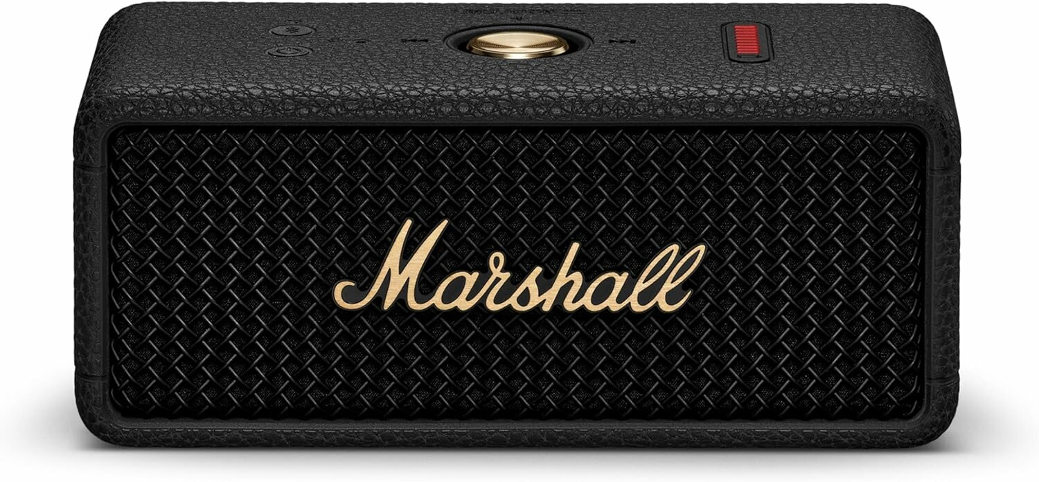Портативная акустика Marshall Emberton III, 20 Вт, цвет Black and Brass