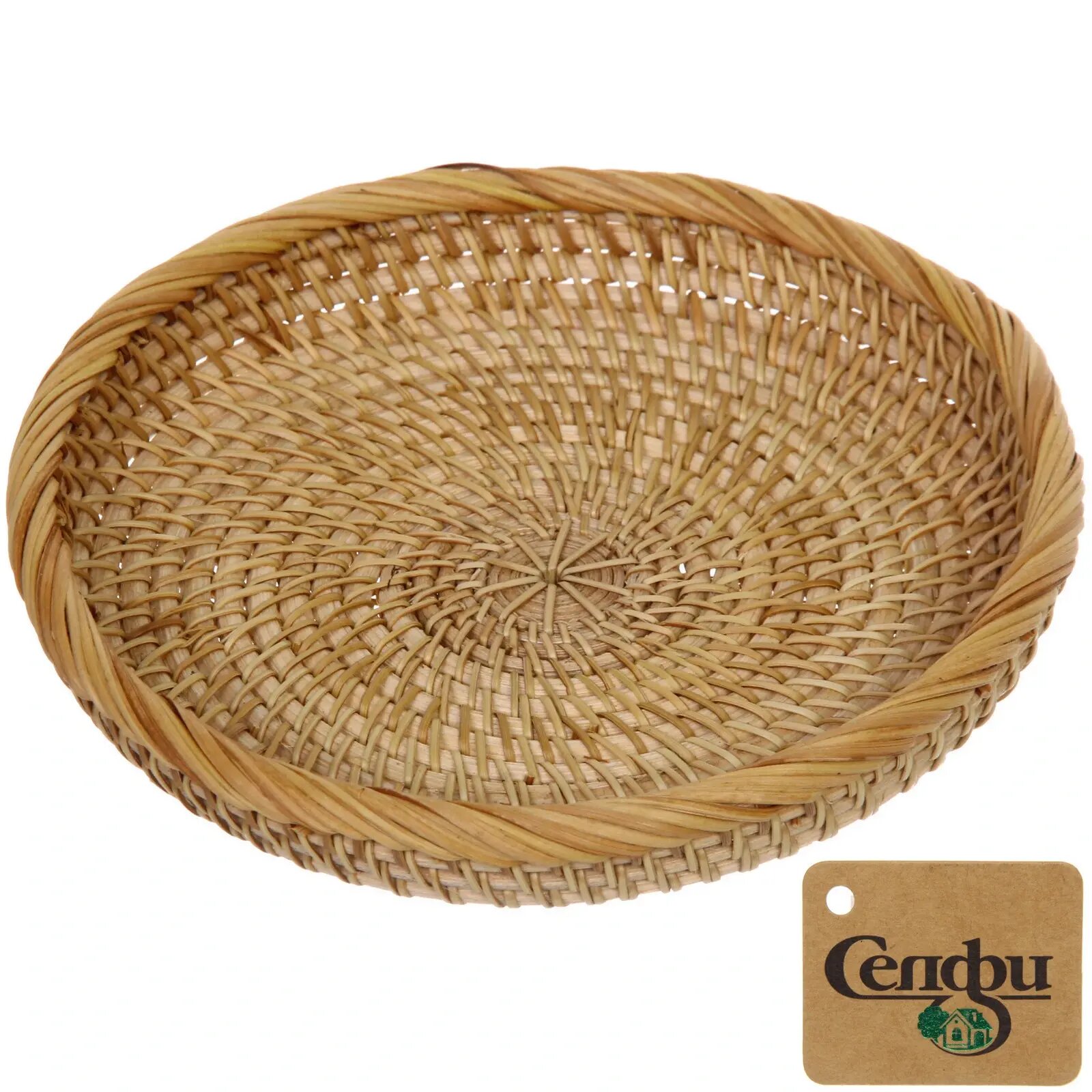 Сухарница плетеная из ротанга «Boho style», 19 см, натуральный цвет, удобная