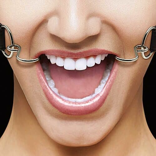 Кляп Ouch! Hook Gag, металл, серебристый, универсальный, для БДСМ