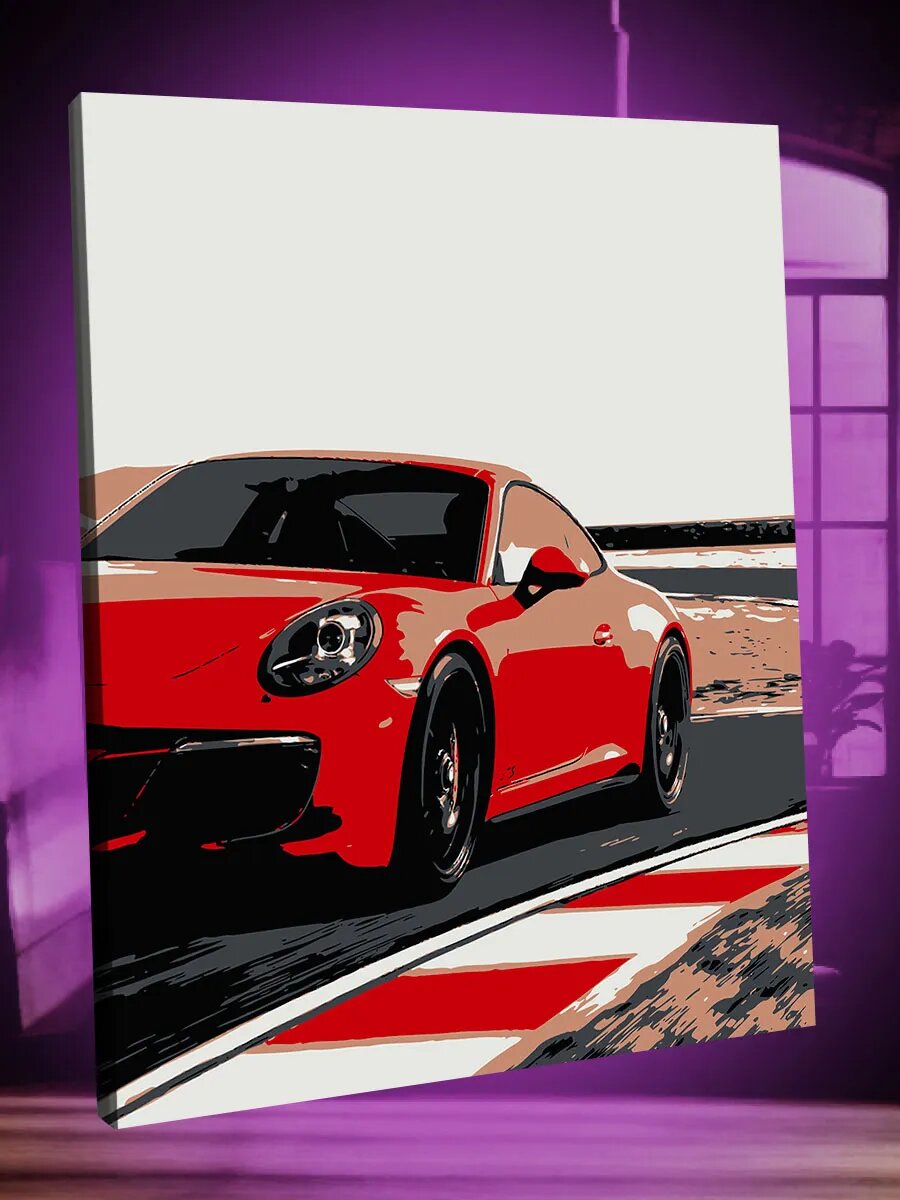 Картина по номерам Porsche