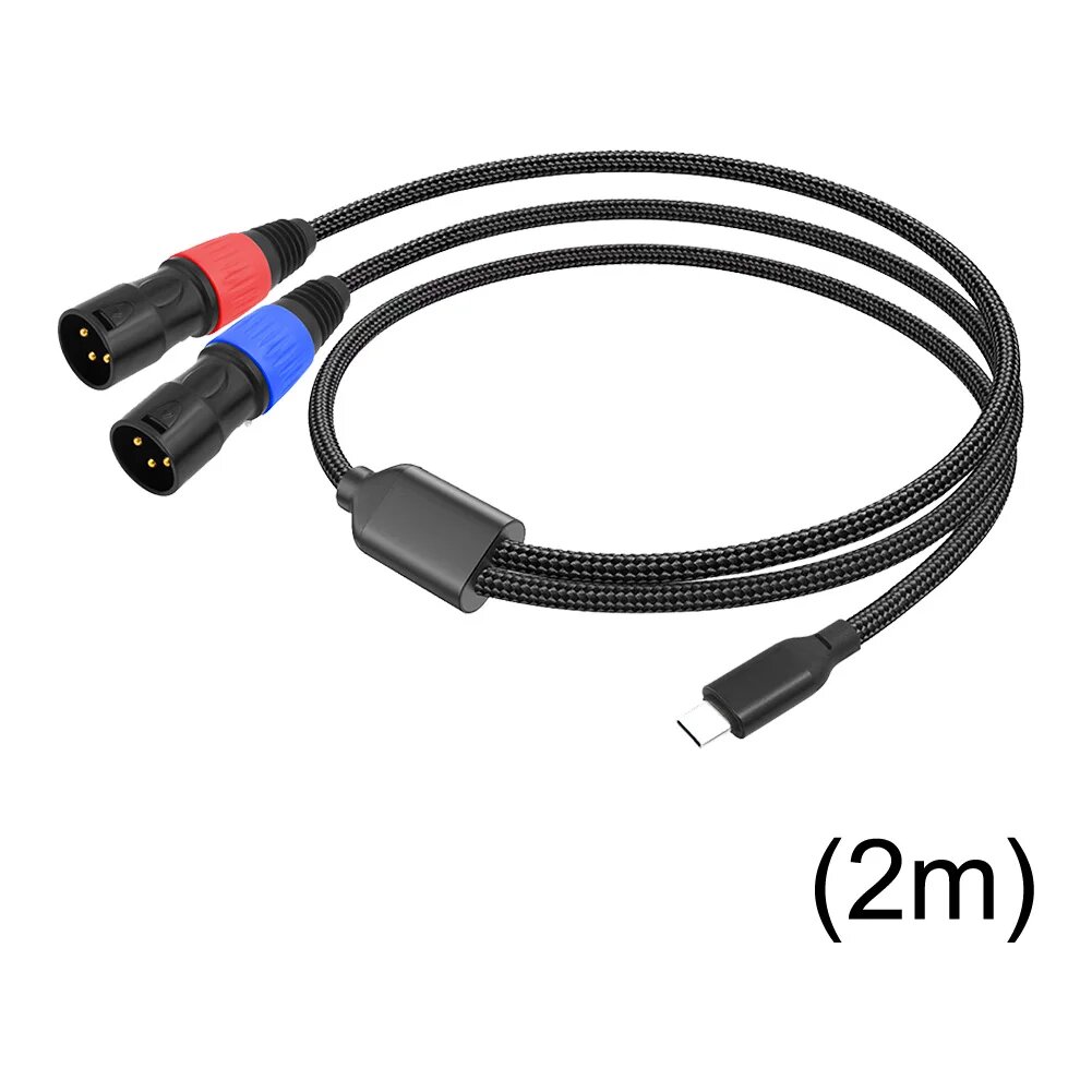 USB C — двойной XLR аудиокабель ALLOYSEED 2M