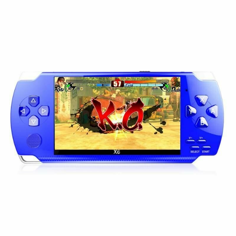4,3 дюйма 8 ГБ портативная консоль с 1500 играми для эмуляторов x6 mp3/mp4/ebook TV Out