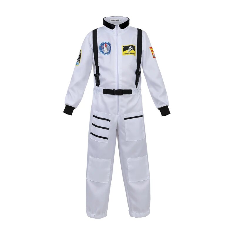 Костюм космонавта, полиэстер, взрослый Белый, XXL, kids white