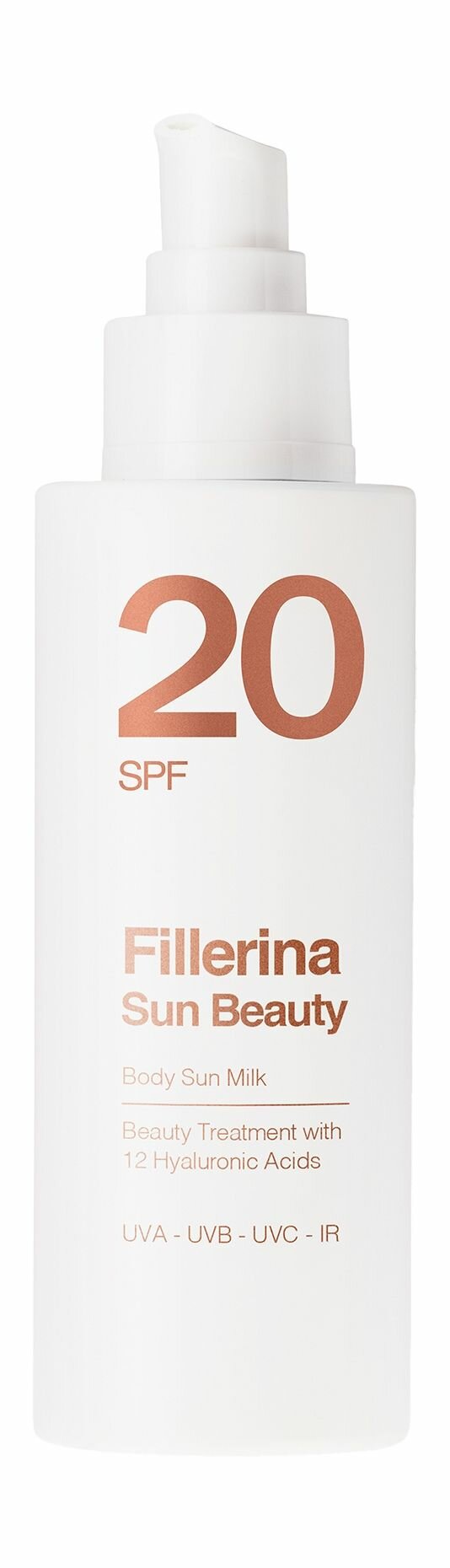FILLERINA Sun Beauty Молочко для тела cолнцезащитное SPF 20, 150 мл