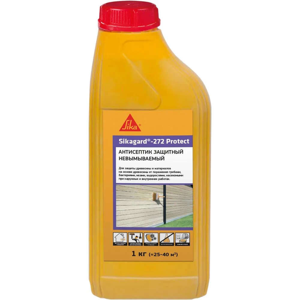 SIKA Gard-272 Protect канистра 1л Антисептик для древесины 824936
