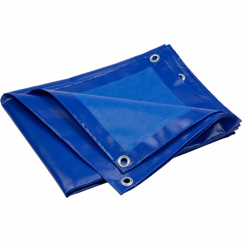 Тент ПВХ 500 гр/м2, синий, 2x3 м, с люверсами, 2304