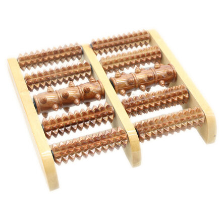 Необработанных деревянных роликовых массажных рефлекторных массажеров для ног, расслабляющих массажеров для ног