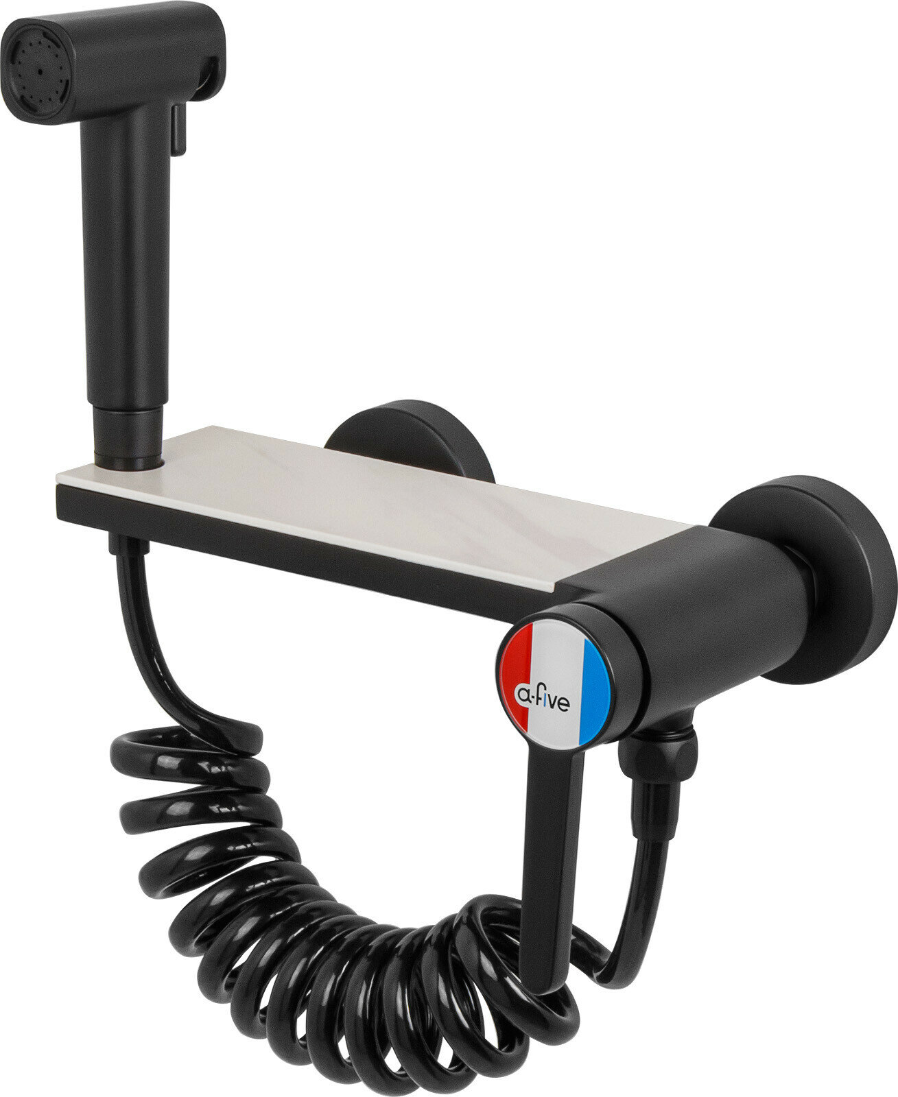 Гигиенический душ для биде a-five Lotus D35 черный (А5-0645)