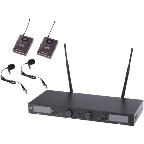 Микрофонная система Laudio 4000-UR, беспроводная, 2 микрофона петлички