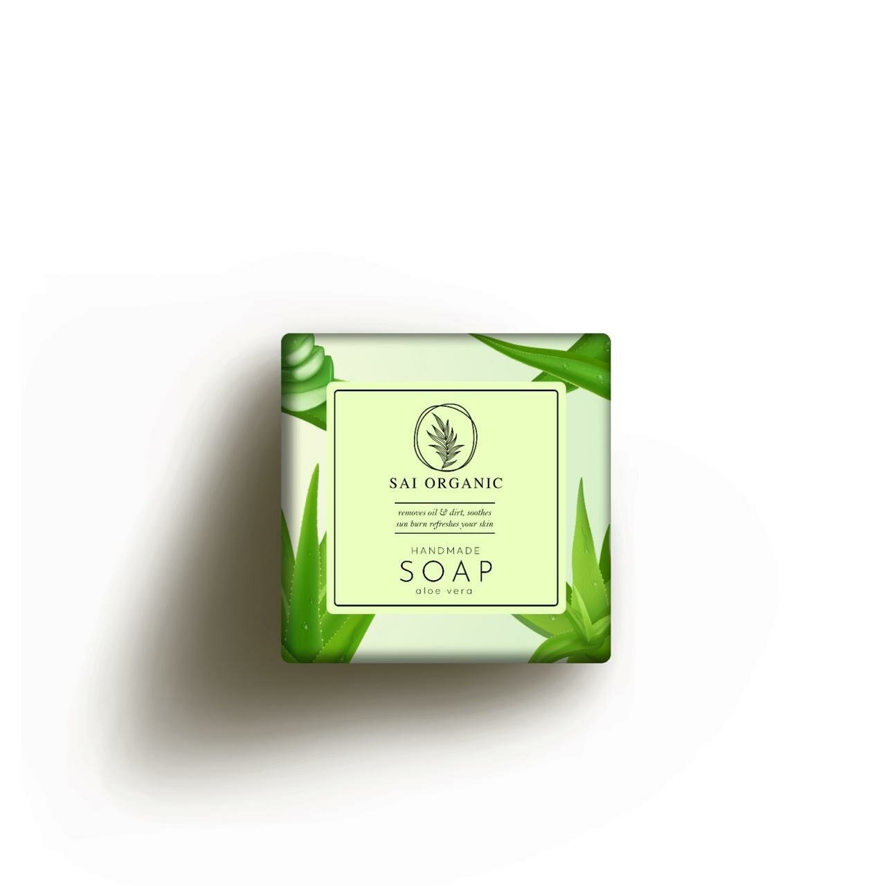 ALOEVERA Handmade Soap, Sai Organic (алоэ вера мыло ручной работы, Саи Органик), 90 г.