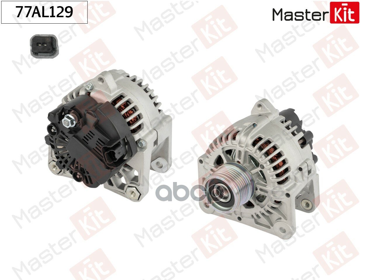 Генератор Nissan Tiida(SC11) 04-13, Renault Logan I(LS ), Symbol II(LU1 2 ) 04- (14V,110A) MasterKit арт. 77AL129