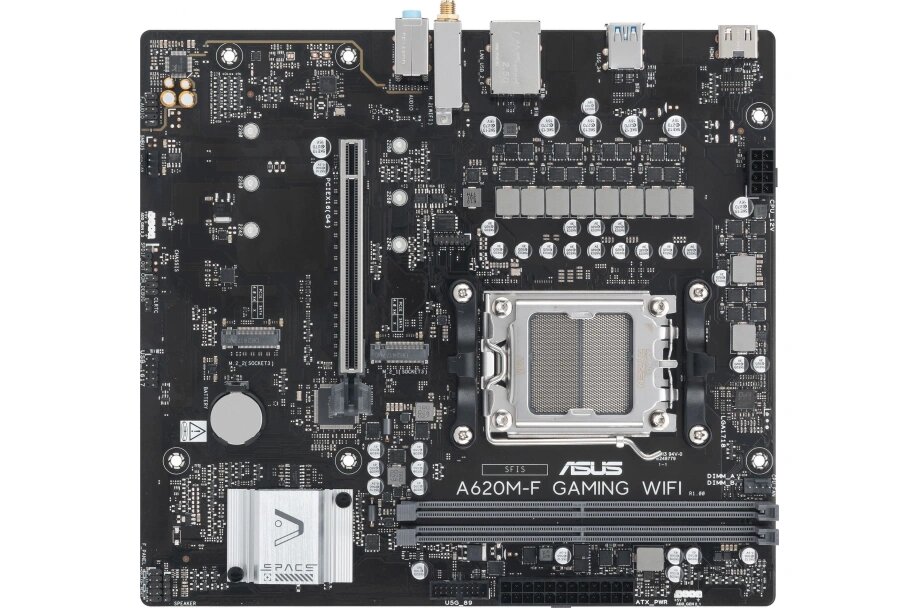 Материнская плата Asus A620M-F GAMING WIFI, SocketAM5, AMD A620, mATX