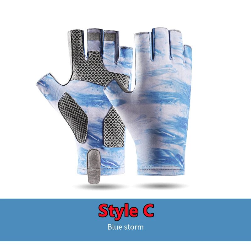 Новинка, рыболовные перчатки UPF 50 + без пальцев, солнцезащитные рыболовные перчатки, велосипедные солнцезащитные перчатки для женщин и мужчин, для активного отдыха, летние