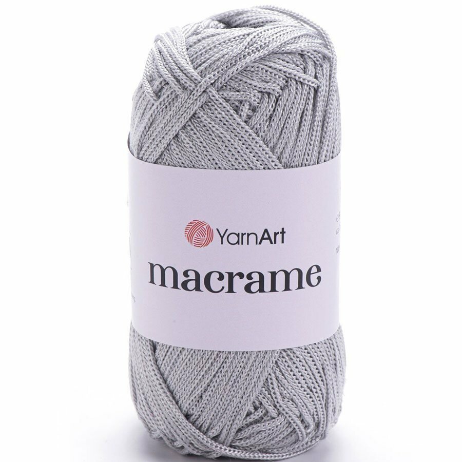Пряжа Yarnart MACRAME 149 серебристый (6 мотков)