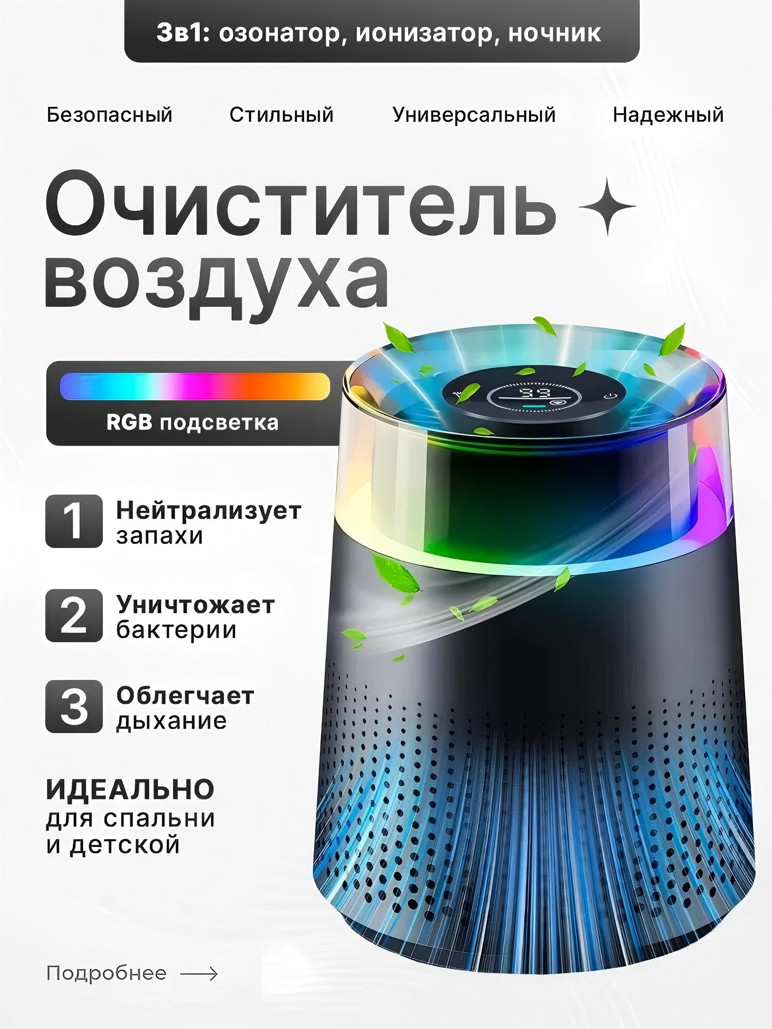 Очиститель воздуха для дома / озонатор / ионизатор воздуха для дома