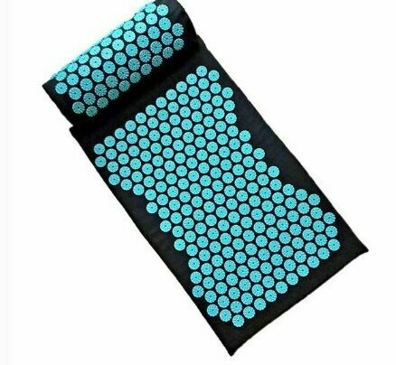 Массажный коврик MyPads N158-558 с подушкой для снятия стресса и боли в спине аппликатор Кузнецова для иглоукалывания