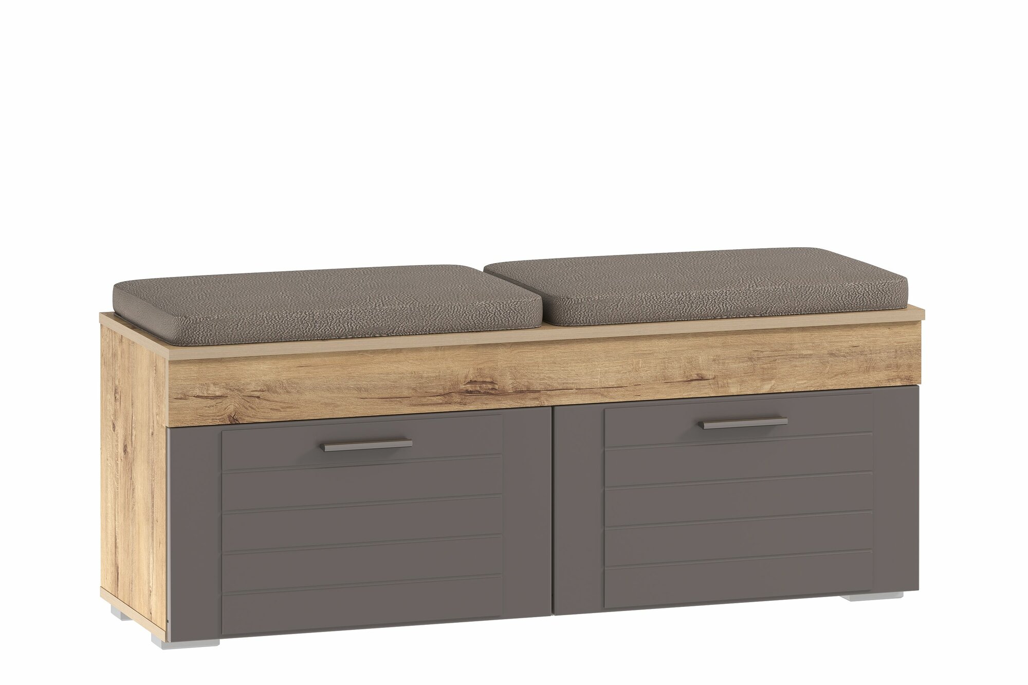 Тумба Сильва Livorno НМ 040.72 Софт Графит/Дуб Бунратти Размеры: Высота 456мм Глубина 386мм Ширина 1204мм