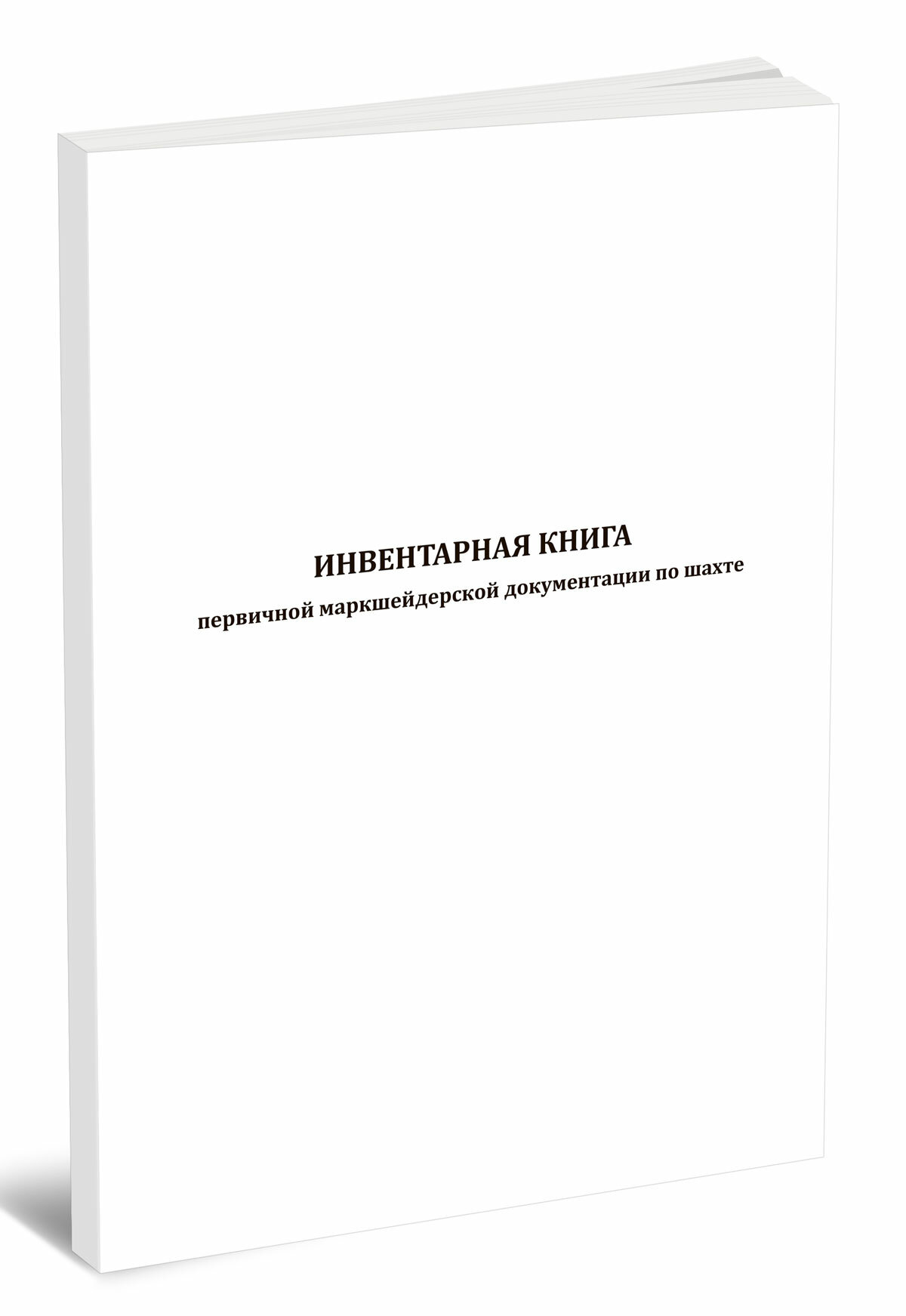 Инвентарная книга первичной маркшейдерской документации по шахте (60 страниц)