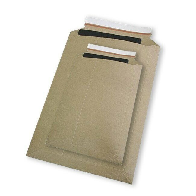 Картонный конверт (175х250 мм) / Бурый картон 400 гр. 100 штук