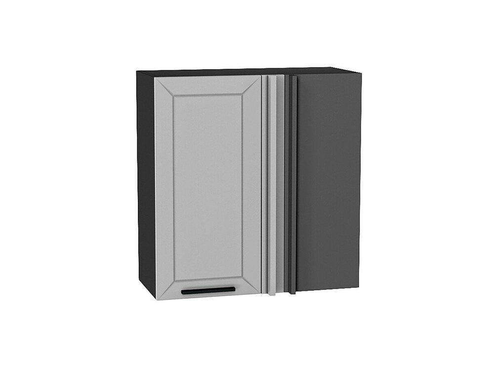 VVT Шкаф верхний прямой угловой Глетчер Graphite, Гейнсборо Силк, 690