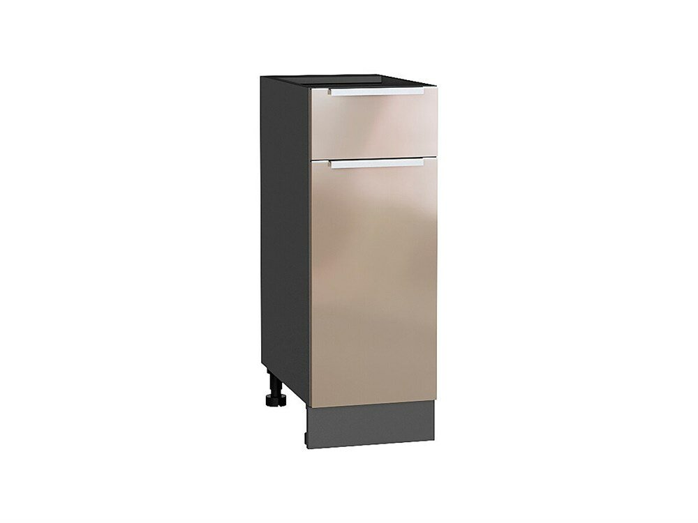 VVT Шкаф нижний с 1-ой дверцей и ящиком Фьюжн Graphite, Gallant, 300 В*Ш*Г 816*300*480, фасад МДФ Gallant, корпус Graphite Gallant