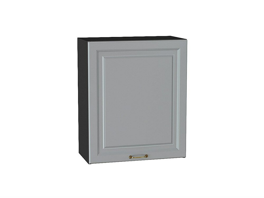 VVT Шкаф верхний с 1-ой дверцей Ницца Graphite, Графит, 720, 600 В*Ш*Г 716*600*318, фасад МДФ Графит, корпус Graphite Графит