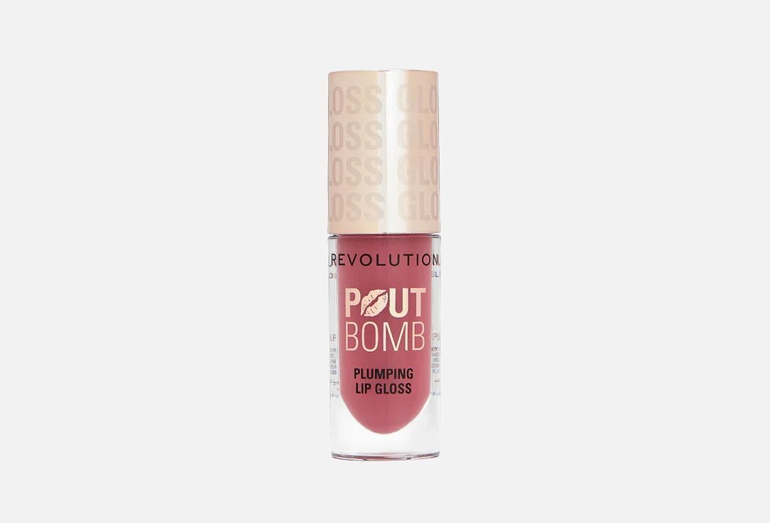 Блеск для губ MakeUp Revolution Pout Bomb Plumping Gloss, оттенок Wild mauve pink, 4.6 мл