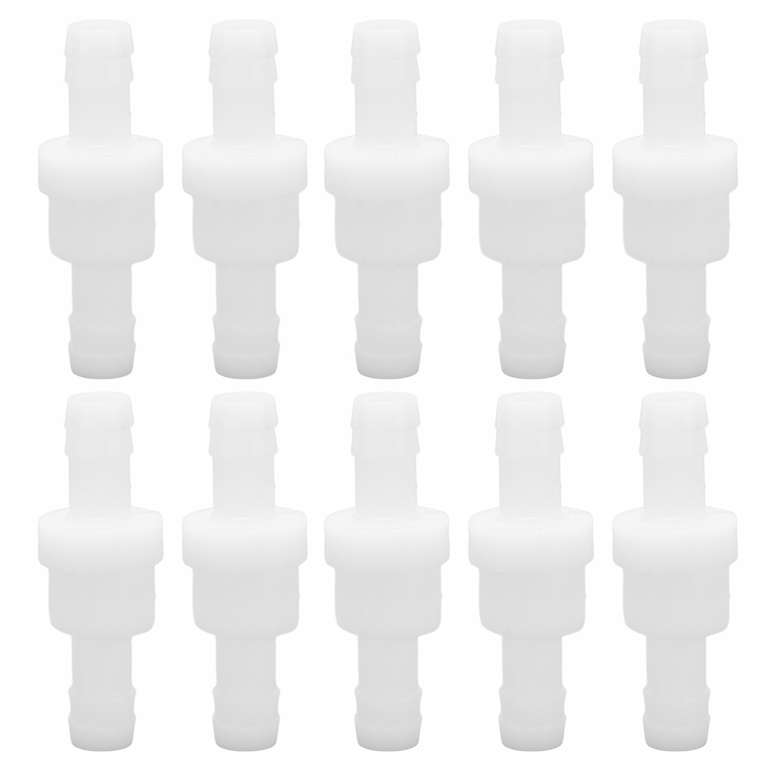 Подпружиненный обратный клапан белого цвета 10 мм (10 шт.)