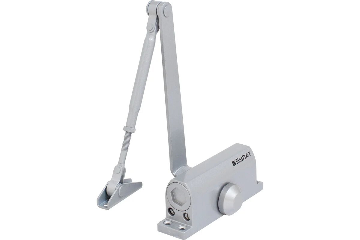 Булат ULTIMATE ДД-60 A-S 25-80 кг дверной доводчик серебро морозостойкий для дверей