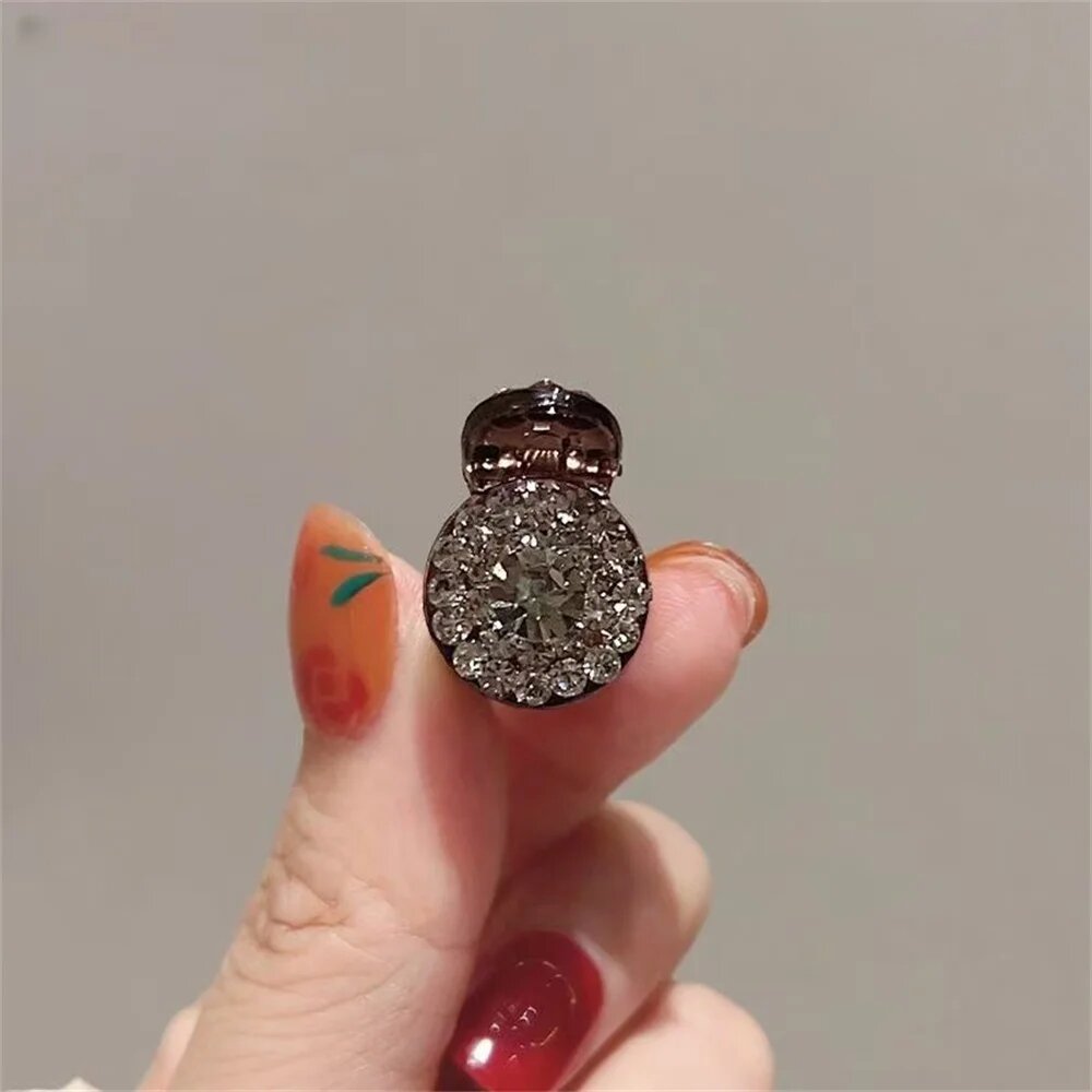 Мини круглые стразы заколка для волос A