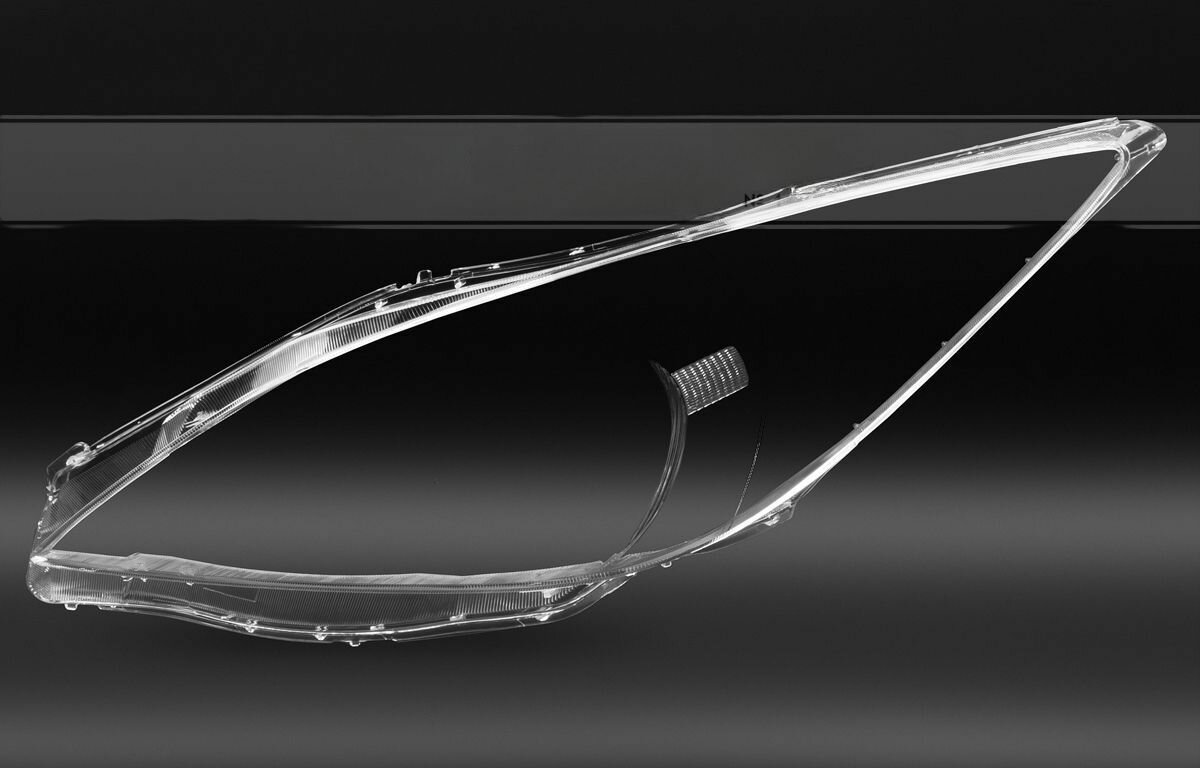 Стекло фары GNX для Mazda 3 BL (2008-2013), левое, поликарбонат